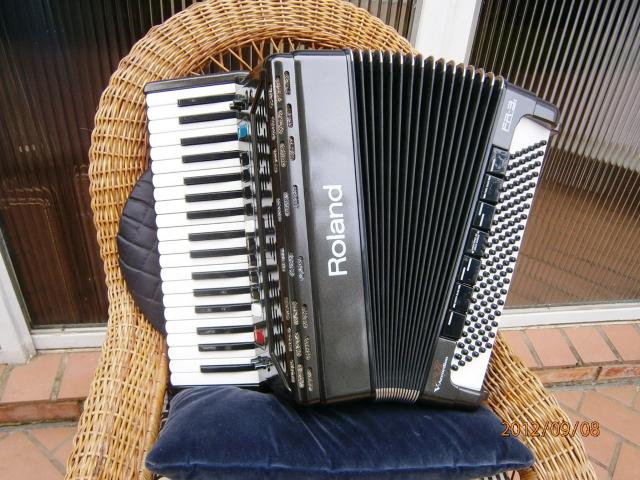 Acordeon Digital Roland 120 FR-3s Grey 64 Vozes Preto (MIDI) 8,30 kg ...