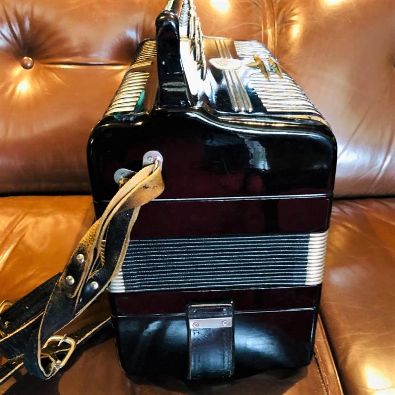 Acordeon Cromático ETUDE 100x55 Bayan Russian B Griff 3ª Voz Preto = R ...